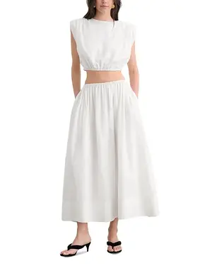 TOCCIN Sirelle Strong Shoulder Top - Coconut