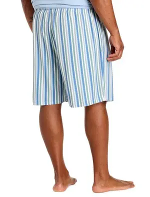 HARBOR BAY BY DXL Big & Tall Performance Striped Lounge Shorts