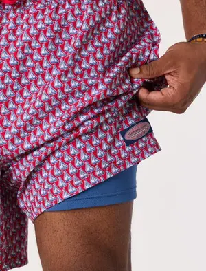 Vineyard Vines Big & Tall Printed Chappy Swim Trunks V3