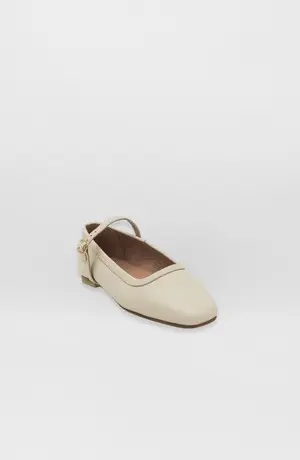 STIVALI NEW YORK Eterna Mary Jane Ballet Flat - Ivory