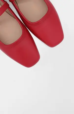 STIVALI NEW YORK Eterna Mary Jane Ballet Flat - Red