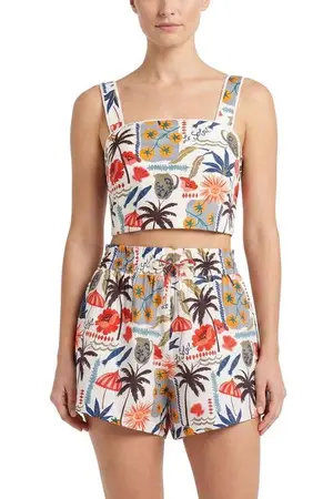 CHANGE OF SCENERY Vicki High Waist Printed Shorts