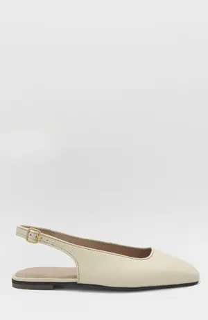 STIVALI NEW YORK Incanto Slingback Flats - Ivory
