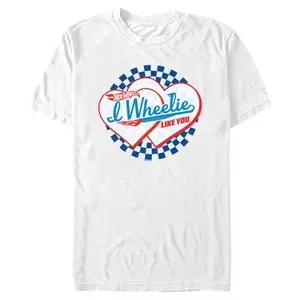 HOT WHEELS I Wheelie Like You Short Sleeve Graphic T-shirt - White