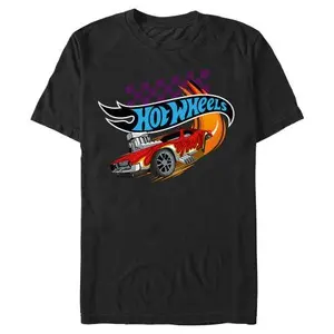 HOT WHEELS Rodger Dodger Red Flame Short Sleeve Graphic T-shirt