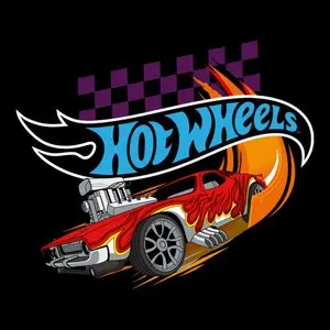 HOT WHEELS Rodger Dodger Red Flame Short Sleeve Graphic T-shirt