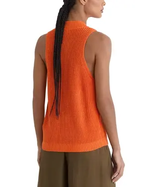 REISS Robin Linen V Neck Sweater Vest