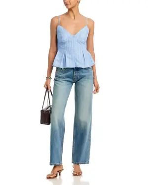 Aqua Peplum Top Exclusive