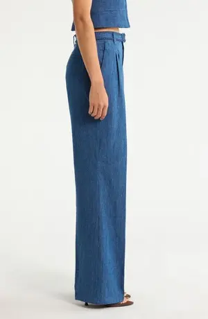 Paige Acacia High Waist Belted Jeans