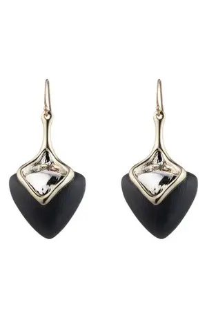 Alexis Bittar Two-tone Sculptural Drop Earrings