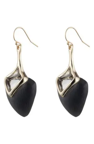 Alexis Bittar Two-tone Sculptural Drop Earrings