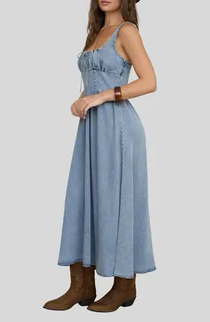 BLU PEPPER Corset Midi Dress