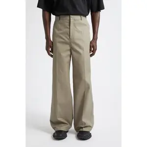 Balenciaga Oversize Cotton Twill Chinos - Beige