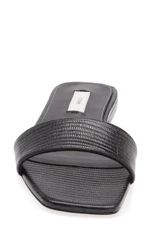 TOTEME Lizard Embossed Slide Sandal