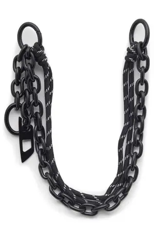 DIESEL® Cord & Chain Bag Charm - Black