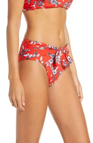 Veronica Beard Azoia High Waist Bikini Bottoms