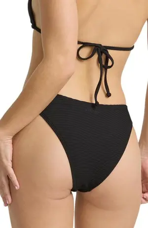 BILLABONG Tanlines High-cut Cheeky Swim Bottoms - Black Pebble