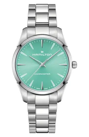 Hamilton Jazzmaster Swiss Quartz Bracelet Watch - Turquoise