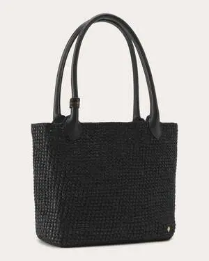 Helen Kaminski Ampara Crocheted Raffia Tote Bag