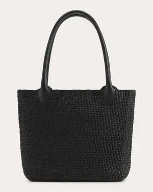 Helen Kaminski Ampara Crocheted Raffia Tote Bag