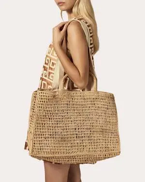 Helen Kaminski Anika Crocheted Raffia Beach Tote