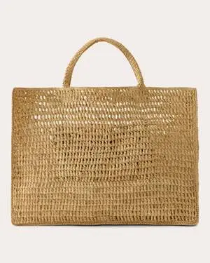 Helen Kaminski Anika Crocheted Raffia Beach Tote