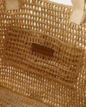 Helen Kaminski Anika Crocheted Raffia Beach Tote