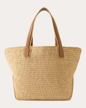 Helen Kaminski Liyoni Crocheted Raffia Tote Bag