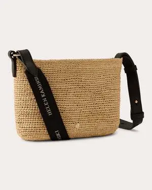 Helen Kaminski Nalin Crocheted Raffia Mini Crossbody Bag