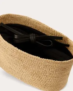 Helen Kaminski Nalin Crocheted Raffia Mini Crossbody Bag