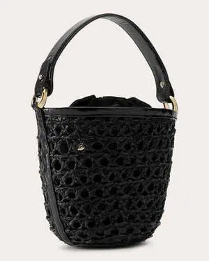 Helen Kaminski Ama Raffia Lace Braid Mini Basket