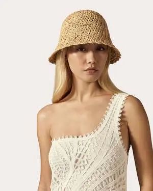 Helen Kaminski Rio Crocheted Raffia Cloche