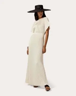 Helen Kaminski Raffia Lace Crocheted Boater Hat