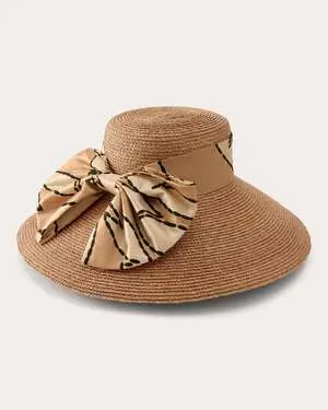 Helen Kaminski Keshini Raffia Lace Crocheted Sun Hat