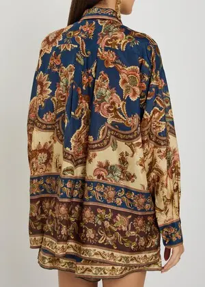 Zimmermann Aster Printed Silk Shirt