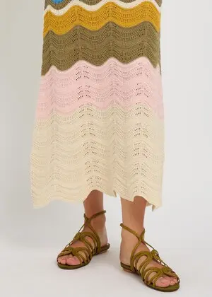 AQUAZZURA Serenade Raffia Sandals - Khaki