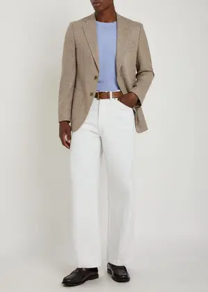 BOSS Hutson Wool And Linen-blend Blazer