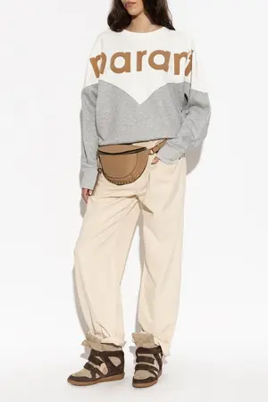 Isabel Marant Étoile Suede Wedge Sneakers - Beige