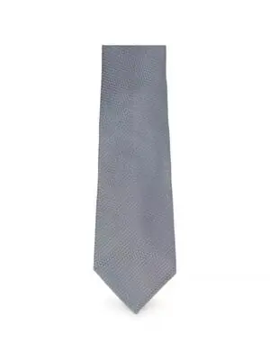 TOM FORD Textured Tie - Silver