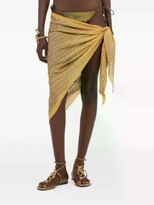 Roberto Cavalli Snake-print Pareo