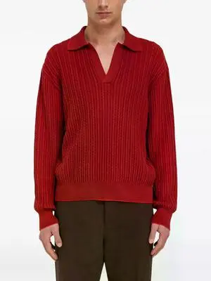 FERRAGAMO Knitted Polo Top
