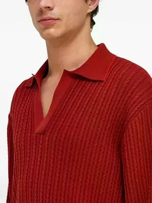 FERRAGAMO Knitted Polo Top