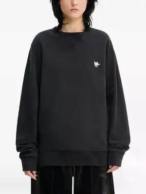 CAFÉ KITSUNÉ Appliqué Sweatshirt