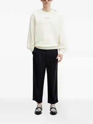 Drole De Monsieur Pleated Turned-up Trousers