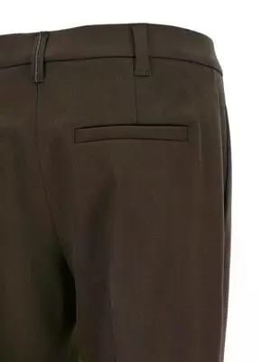 Brunello Cucinelli Monile Tapered-leg Trousers - Brown
