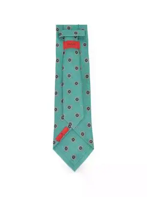 Isaia 7-fold Floral Neck Tie