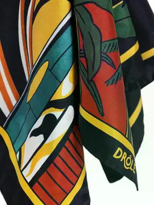 Drole De Monsieur Graphic-print Scarf
