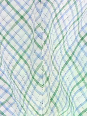 Isaia Check-print Face Mask - White