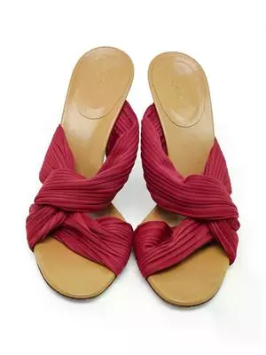 Gucci Pleated Knotted Sandals
