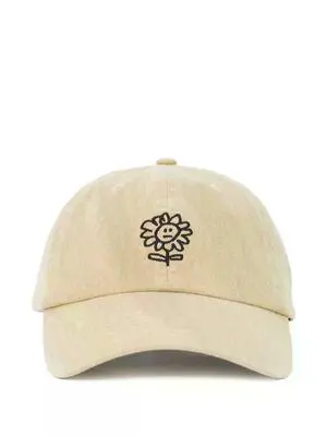 SUNFLOWER Embroidered Distressed Cap - Neutrals